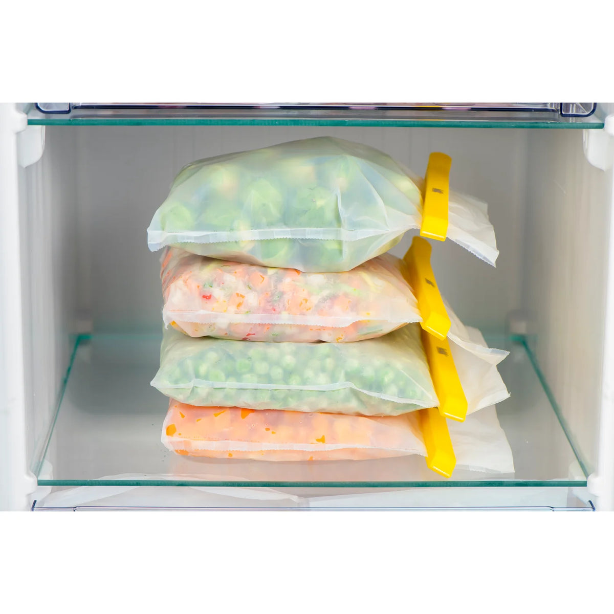 Reusable Freezer Bags with 4 Clips – bare market